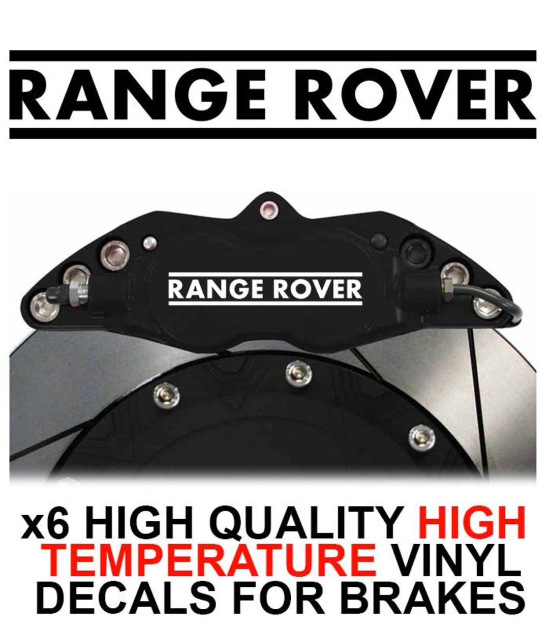 Range Rover Brake Caliper Stickers Car Decals High Temperature Tuning Performance Brakes - Etsy