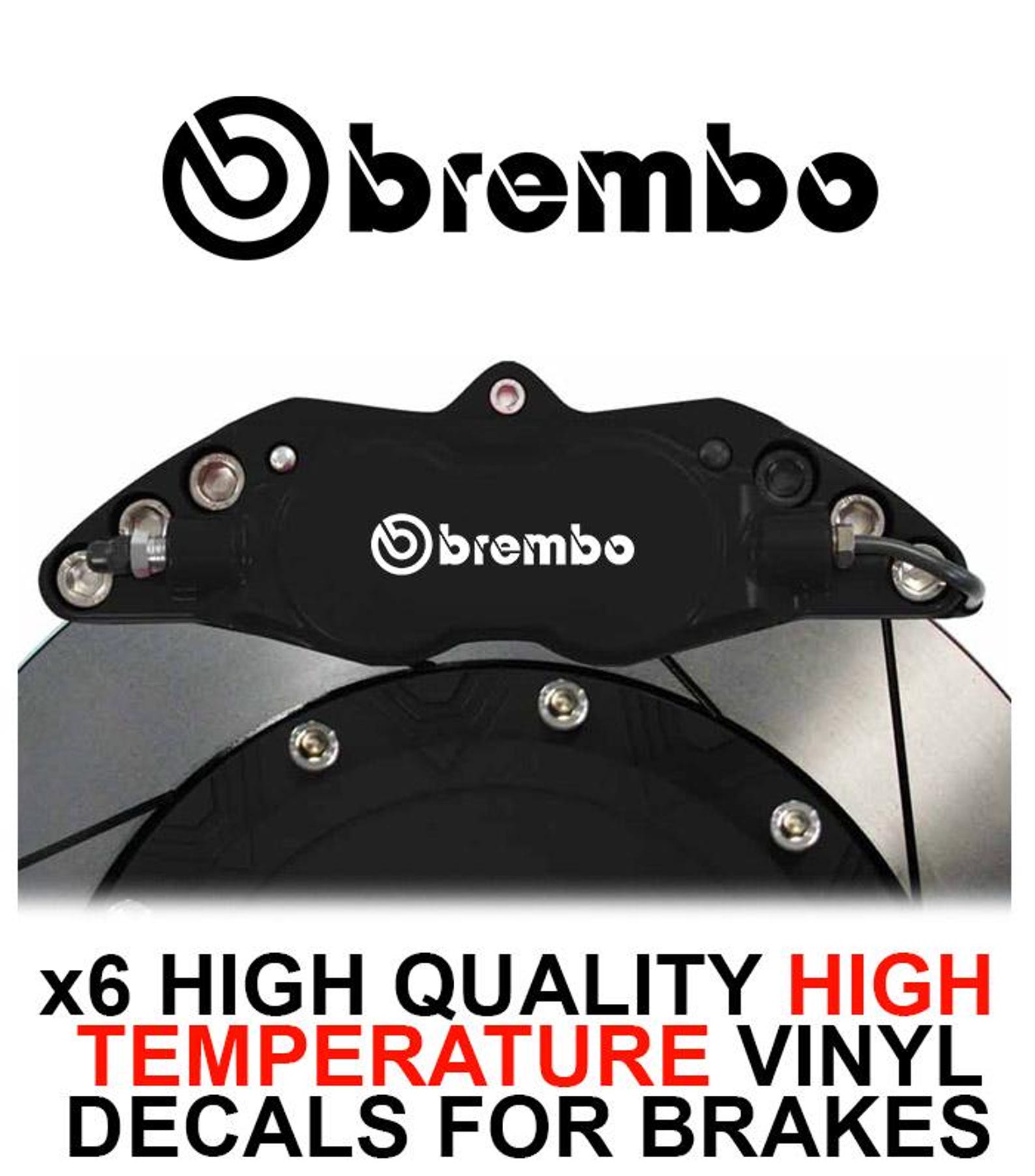 Brembo Brake Caliper Stickers Car Decals High Temperature Tuning ...