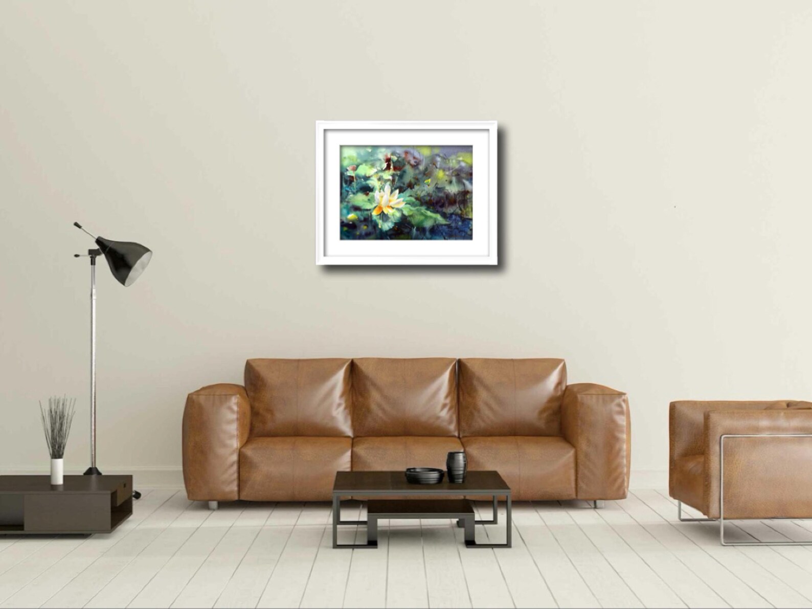 Jason Studio; Lotus Flower; Printable Original Watercolor Painting ...