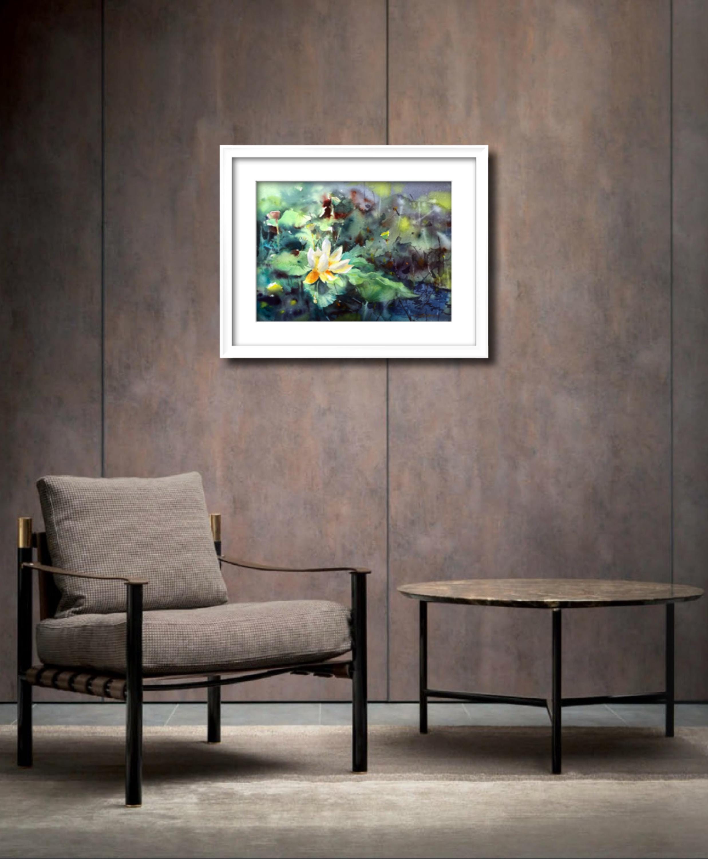 Jason Studio; Lotus Flower; Printable Original Watercolor Painting ...
