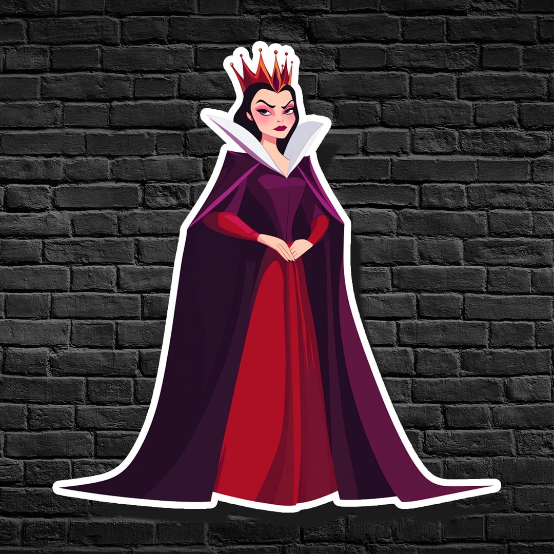 The Evil Queen Sticker: Snow White, Disney Fan Art - Etsy