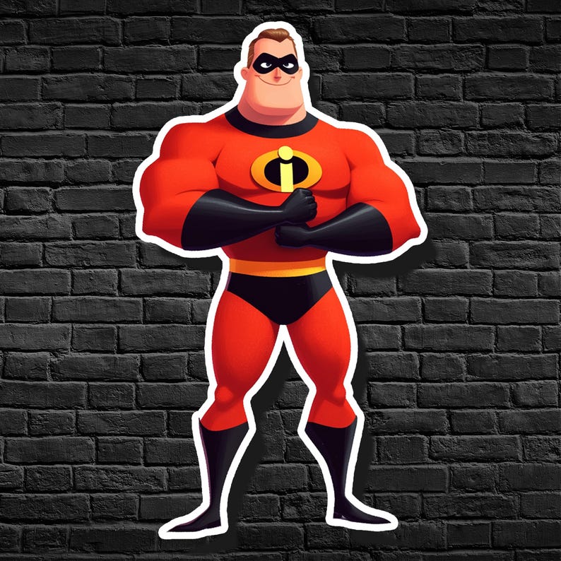 Mr. Incredible (bob Parr) | the Incredibles | Pixar | Pixar Sticker ...