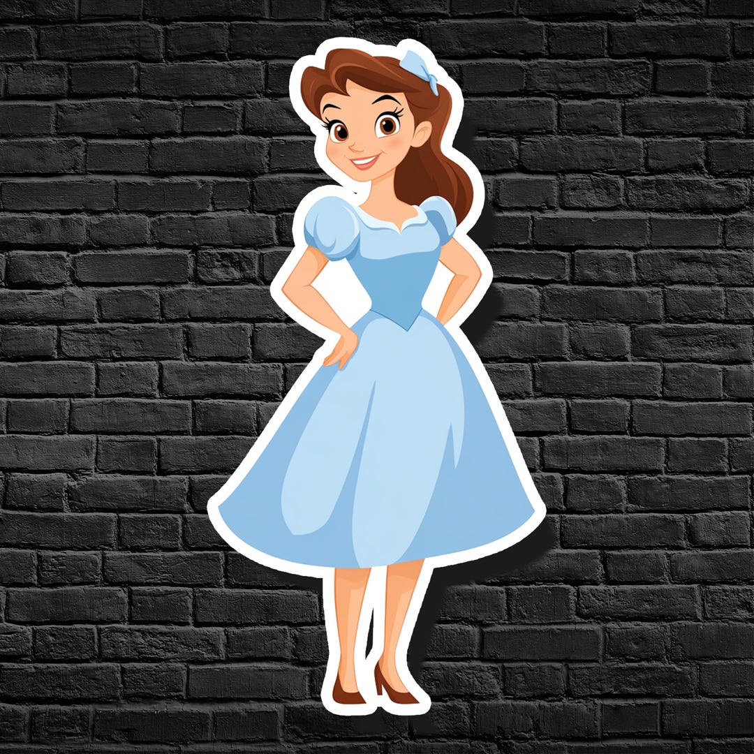 Wendy Darling Sticker: Peter Pan, Disney Fan Art - Etsy