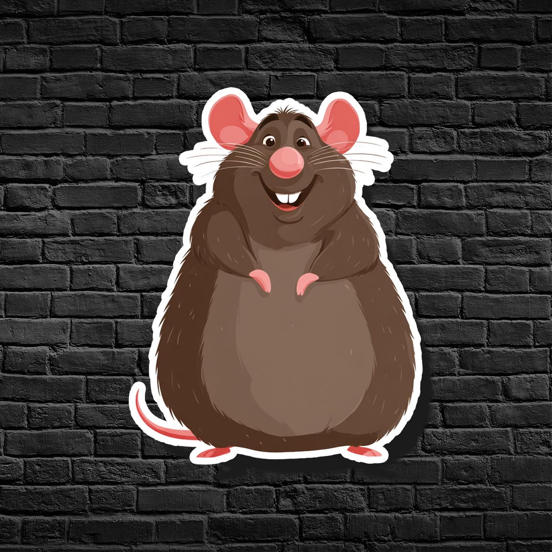 Ratatouille Sticker: Playful Emile Pixar Decal - Etsy