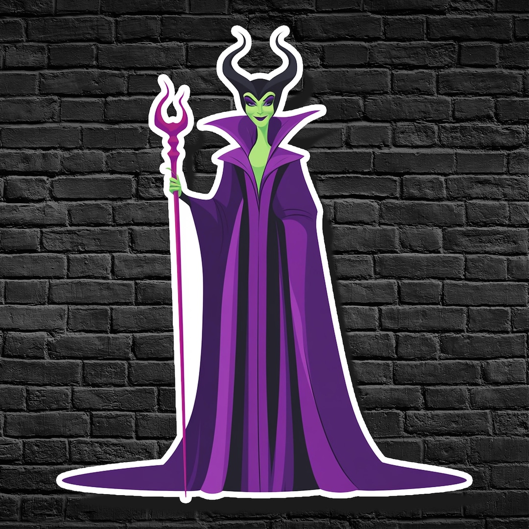 Maleficent Sticker, Disney Fan Art - Etsy