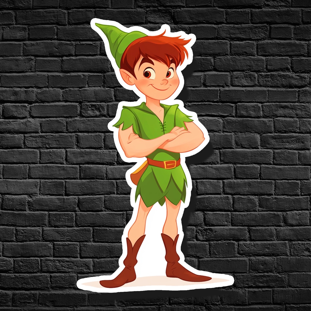 Peter Pan Sticker, Disney Fan Art - Etsy