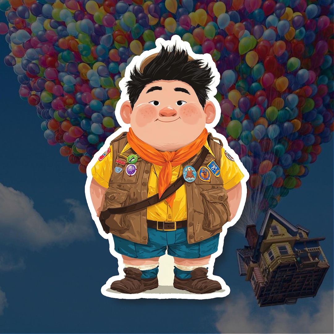 Russell Wilderness Explorer Sticker – Adventurous Kid From Pixar's UP ...