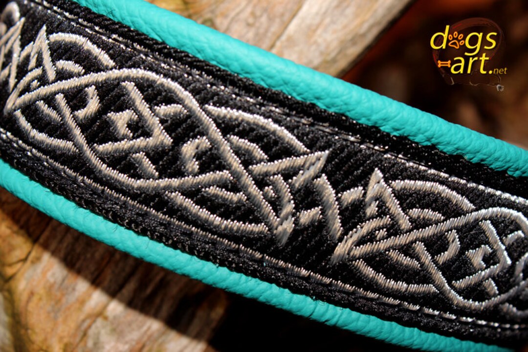 Celtic Dog Collar Leather, Viking Knot With Strong Buckle, Design Your ...