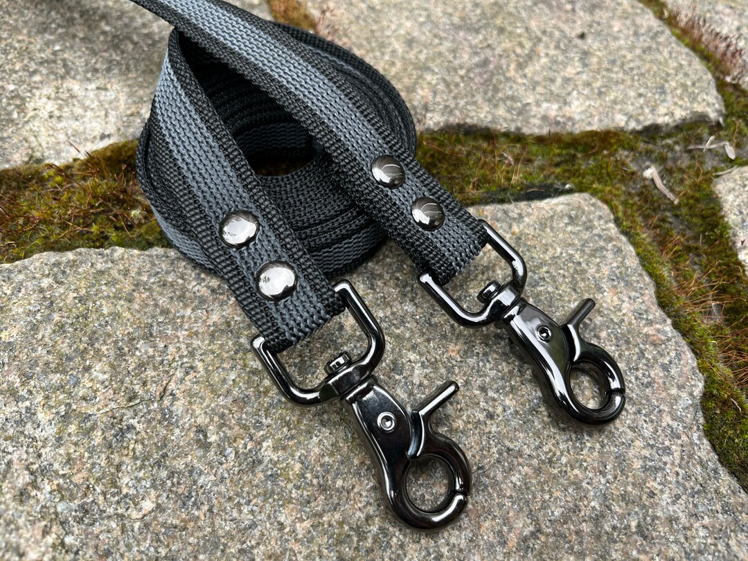 Rubberized Dog Leash 6ft, Hardware Gun Metallic, High Quality, Custom ...