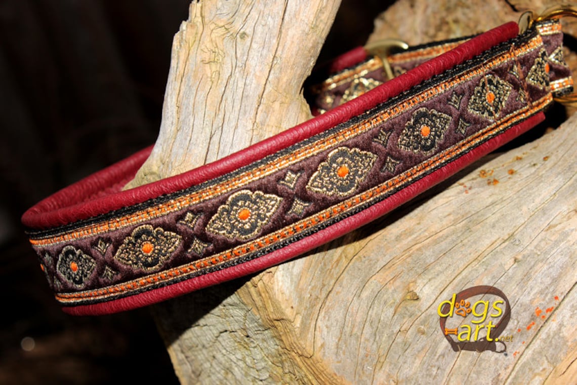 Martingale Dog Collar Leather Limited Slip Fancy Festive - Etsy