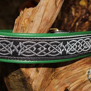 Celtic Dog Collar, Martingale Limited Slip, Brass Hardware, Irish ...