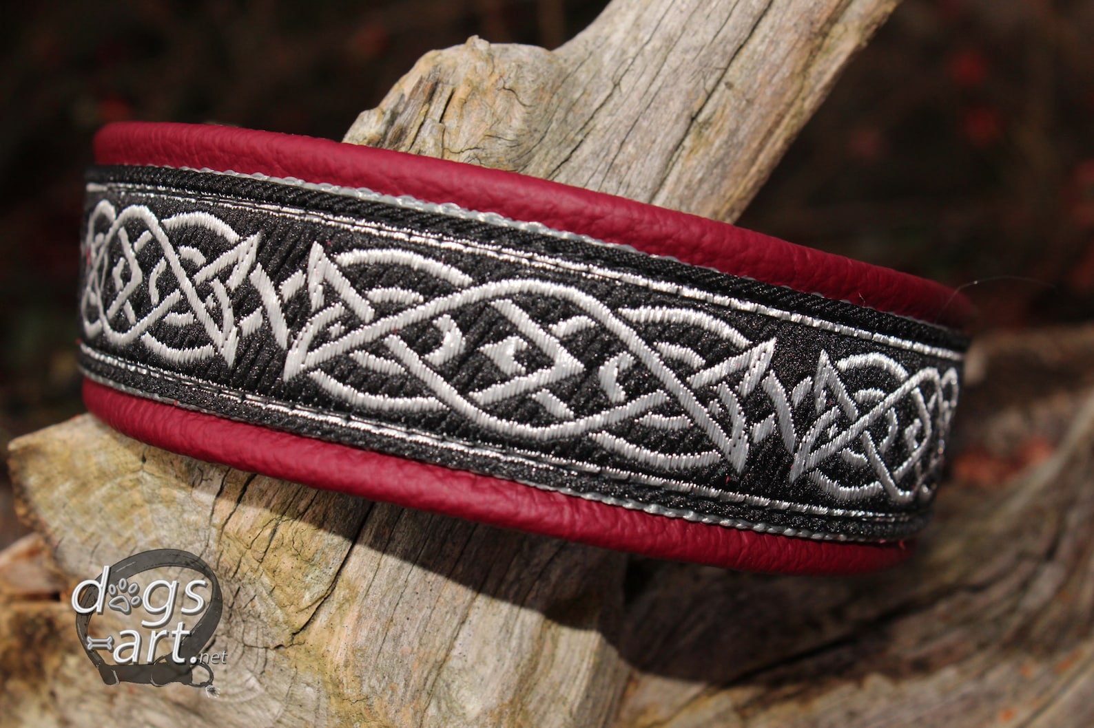 Celtic Dog Collar Leather Celtic Knots Strong Metal Buckle | Etsy