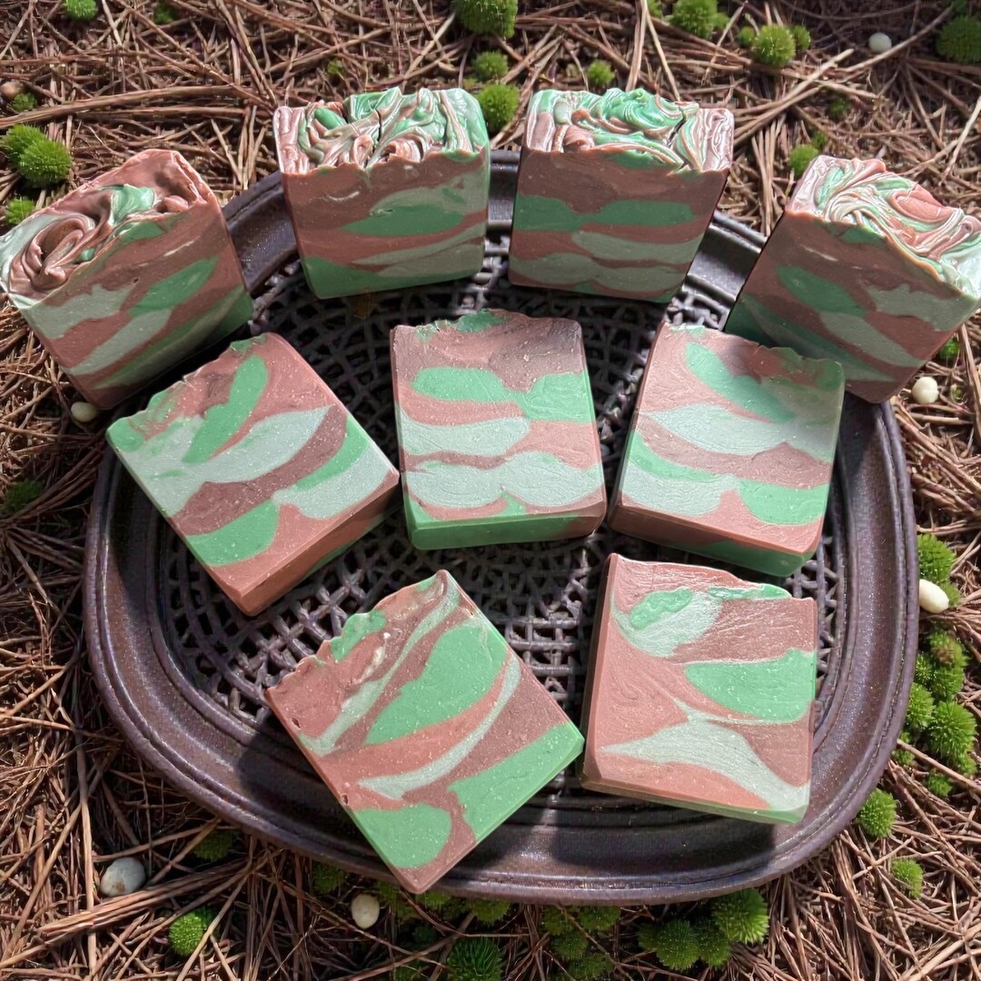 The Huntsman Camo Soap Made With Tallow- Buttermilk, Scented in Shave ...