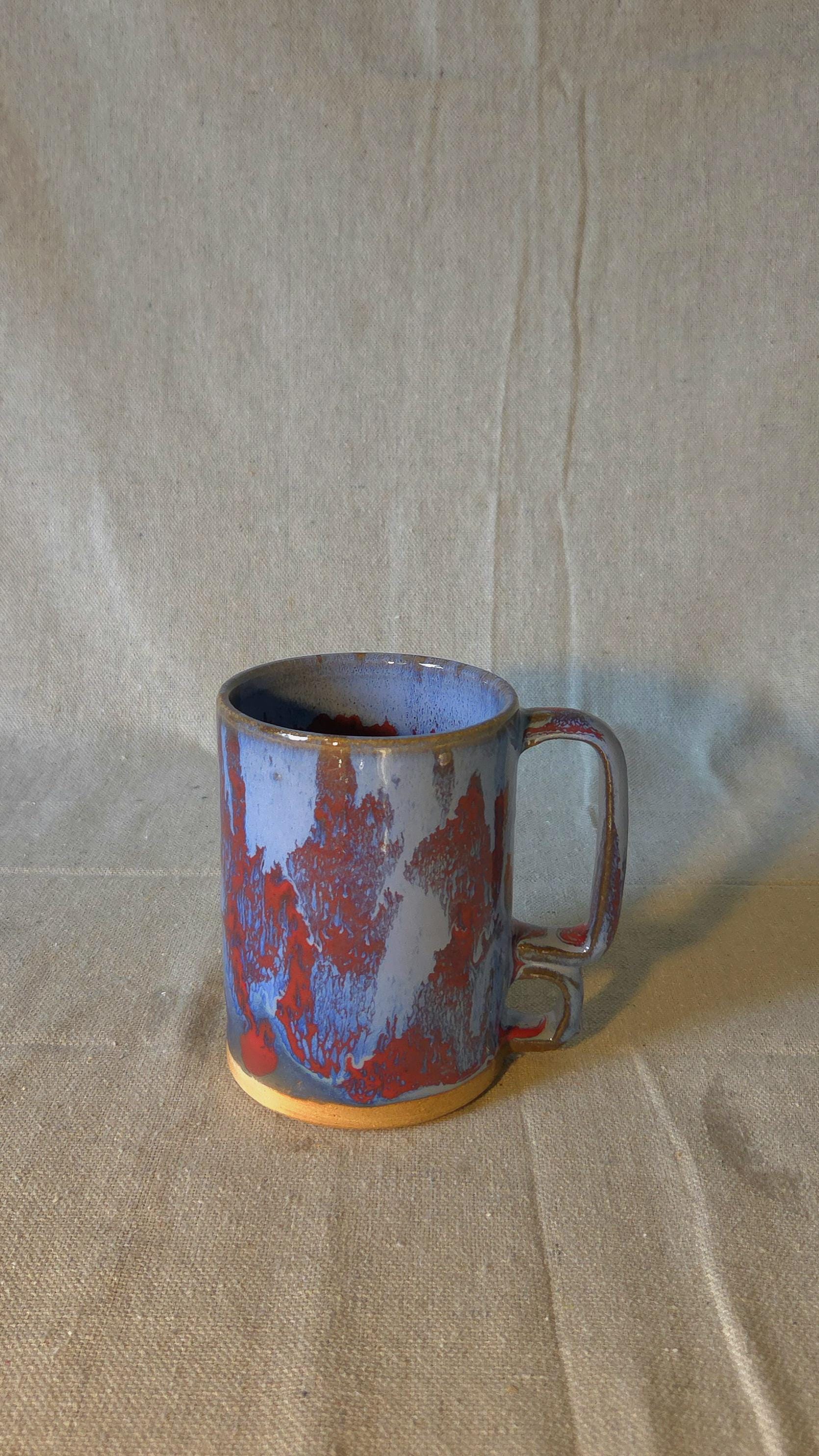 Square Funky Mug Handle | Coffee Mug | Handmade Ceramic Mug | Unique ...