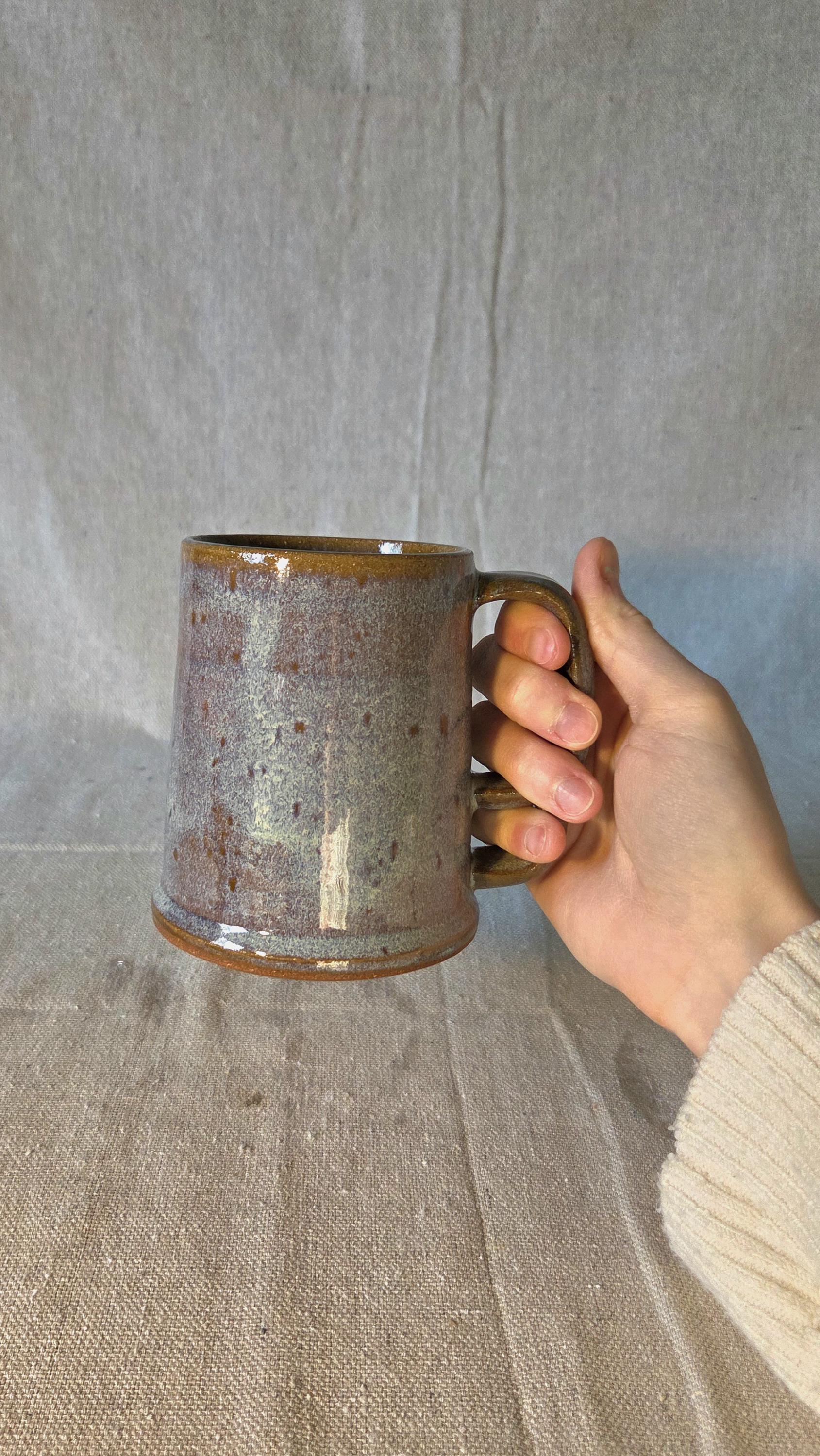 Square Funky Mug Handle | Coffee Mug | Handmade Ceramic Mug | Unique ...