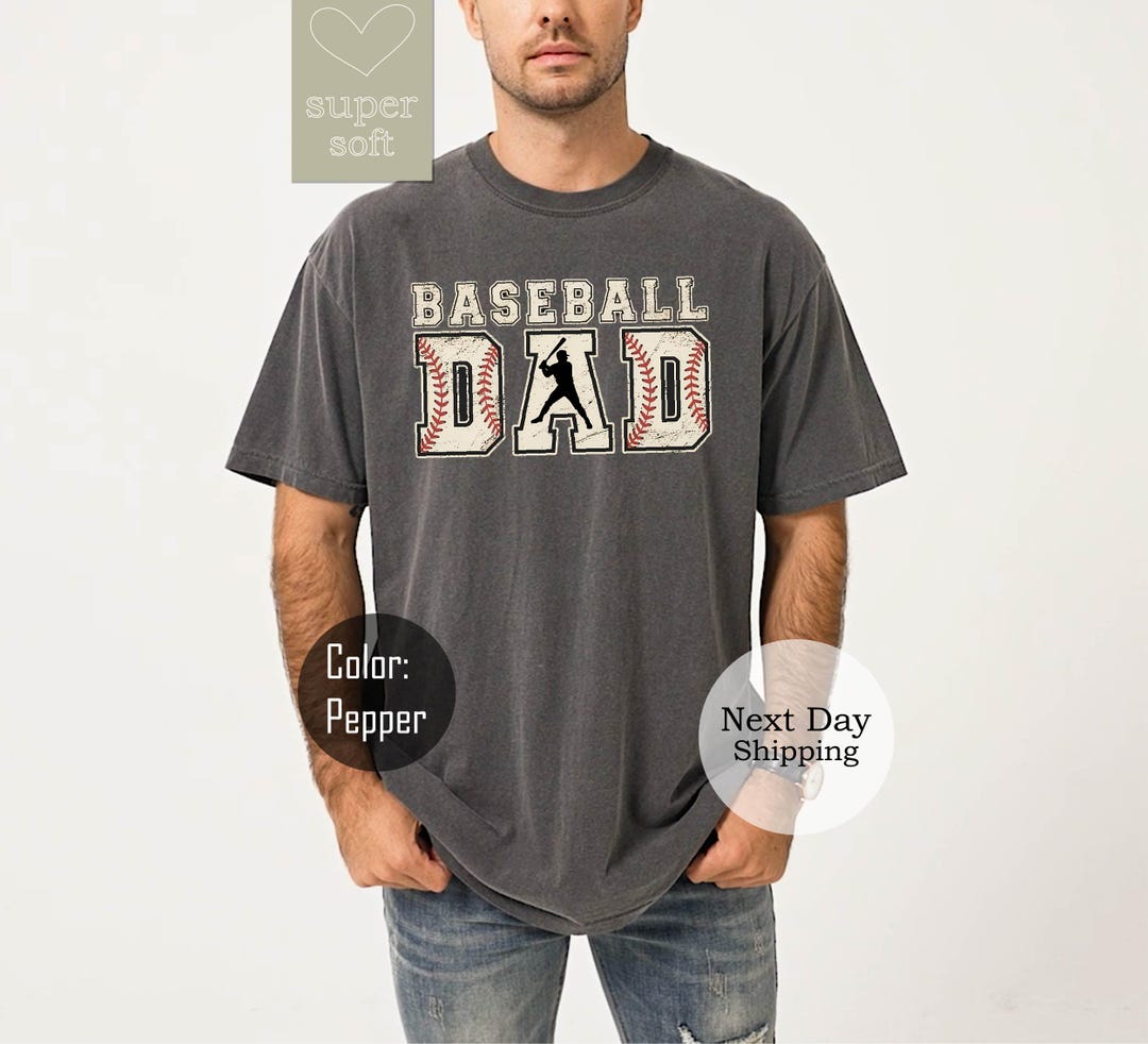 Retro Baseball Dad Shirt – Vintage Sports Tee for Men – Cool Dad ...
