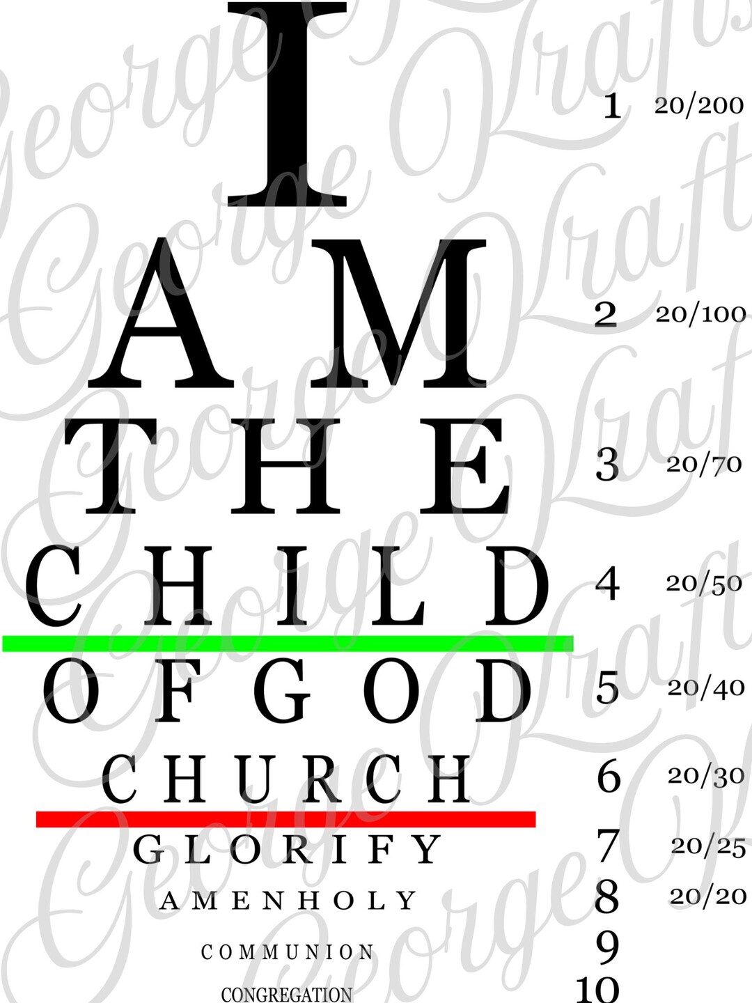 Eye Chart SVG, Church, Jesus, Holy, God, Communion, Pray, T-shirt ...