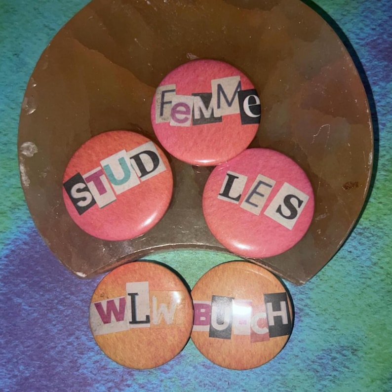 Lesbian Pride Pins: Stud, Butch, Femme, Les, and WLW - Etsy