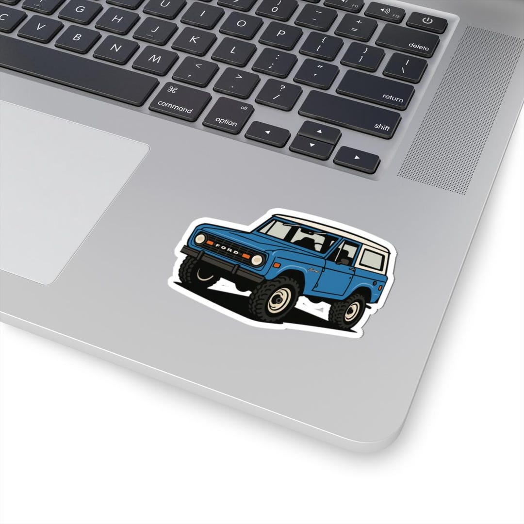 Classic Bronco Sticker Vintage Car Decal for Laptop - Retro Auto Lover ...
