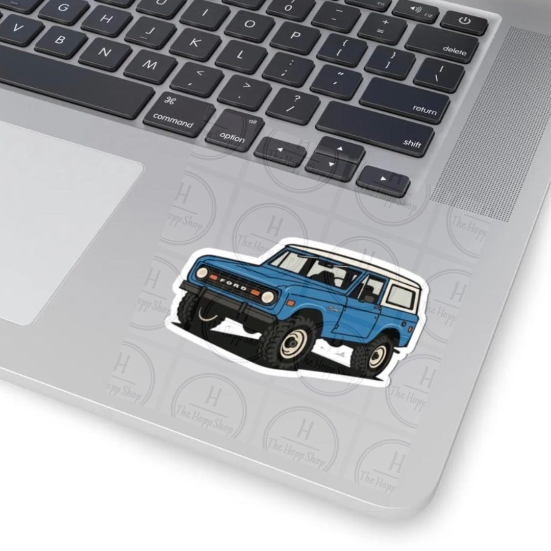 Classic Bronco Sticker Vintage Car Decal for Laptop - Retro Auto Lover ...