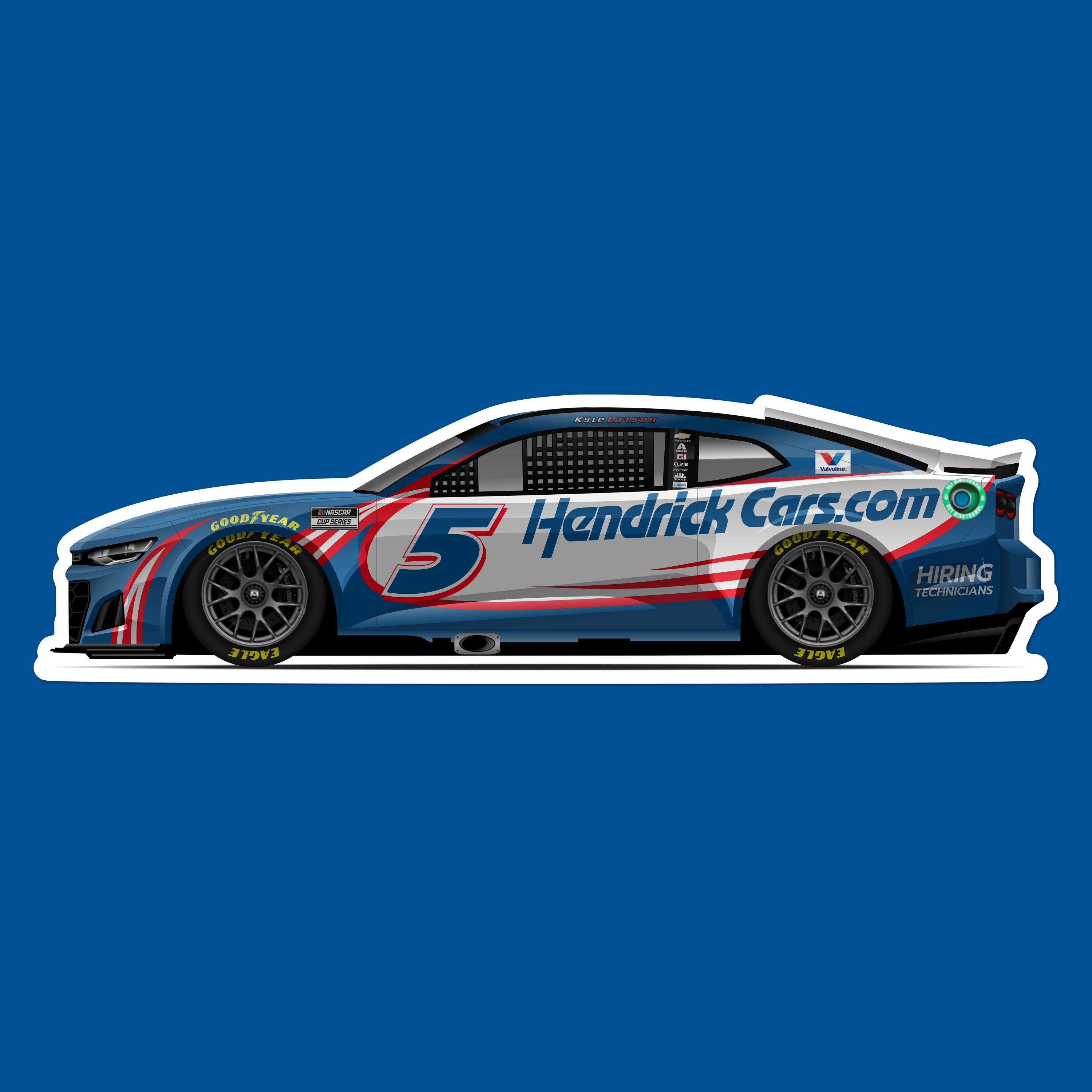 Kyle Larson 2025 Hendrickcars.com Chevrolet ZL1 Sticker - Etsy