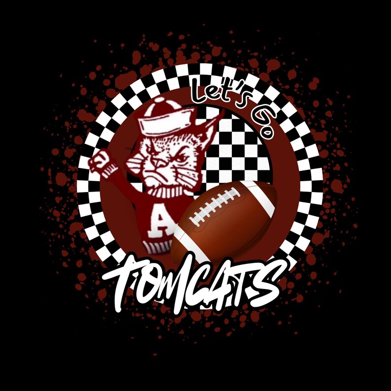 Tomcats Let's Go Football - Etsy