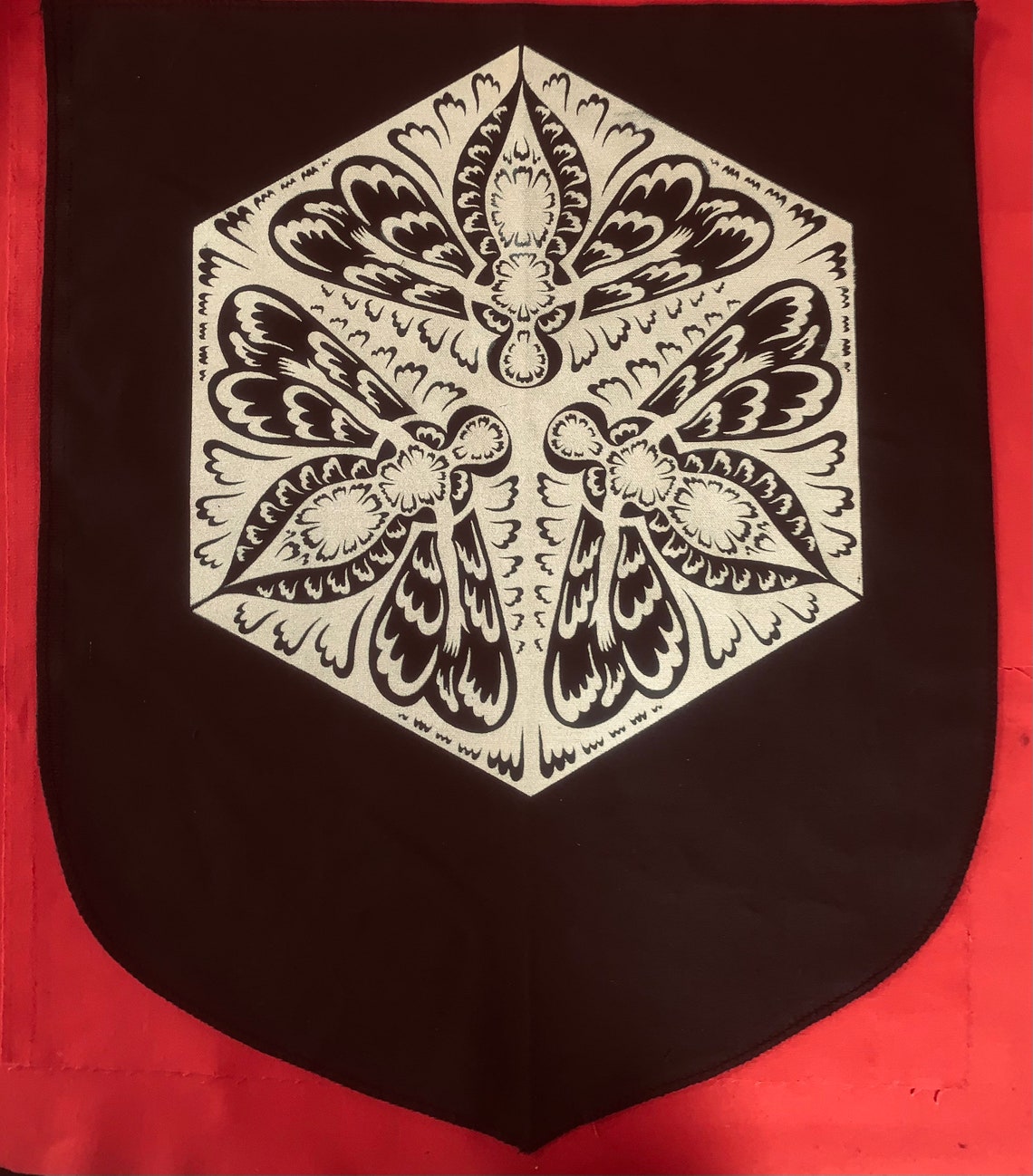 THRIAE Glyph of the Bee Nymphs Banner in Gold on Black - Etsy