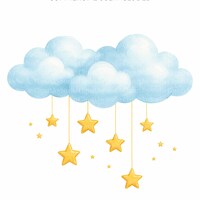 Pink Watercolor Clouds Clipart: PNG Images for Commercial Use (digital ...