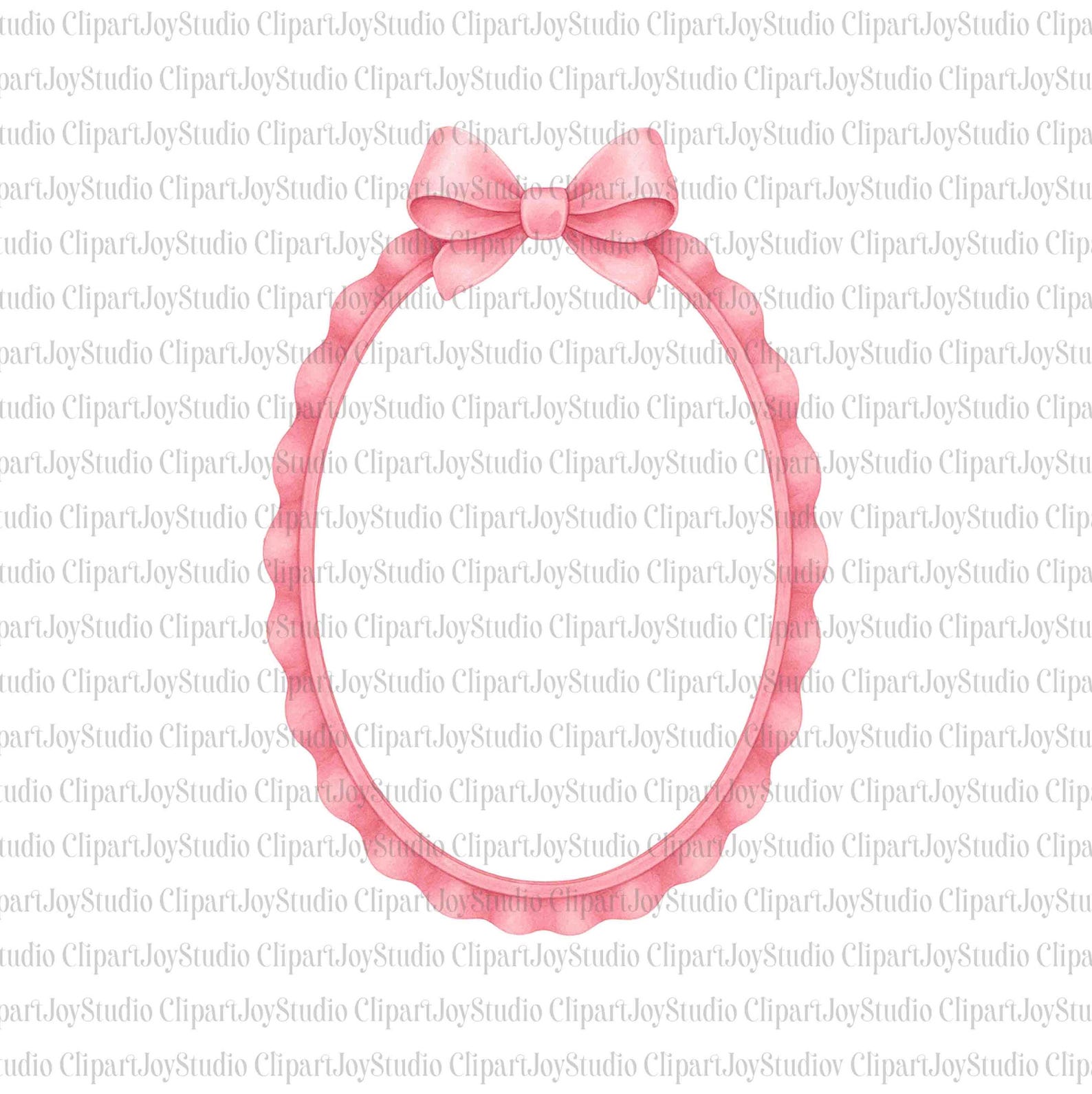 Watercolor Pink Coquette Ribbons Clipart, Ribbon Frames, Pink Bow ...