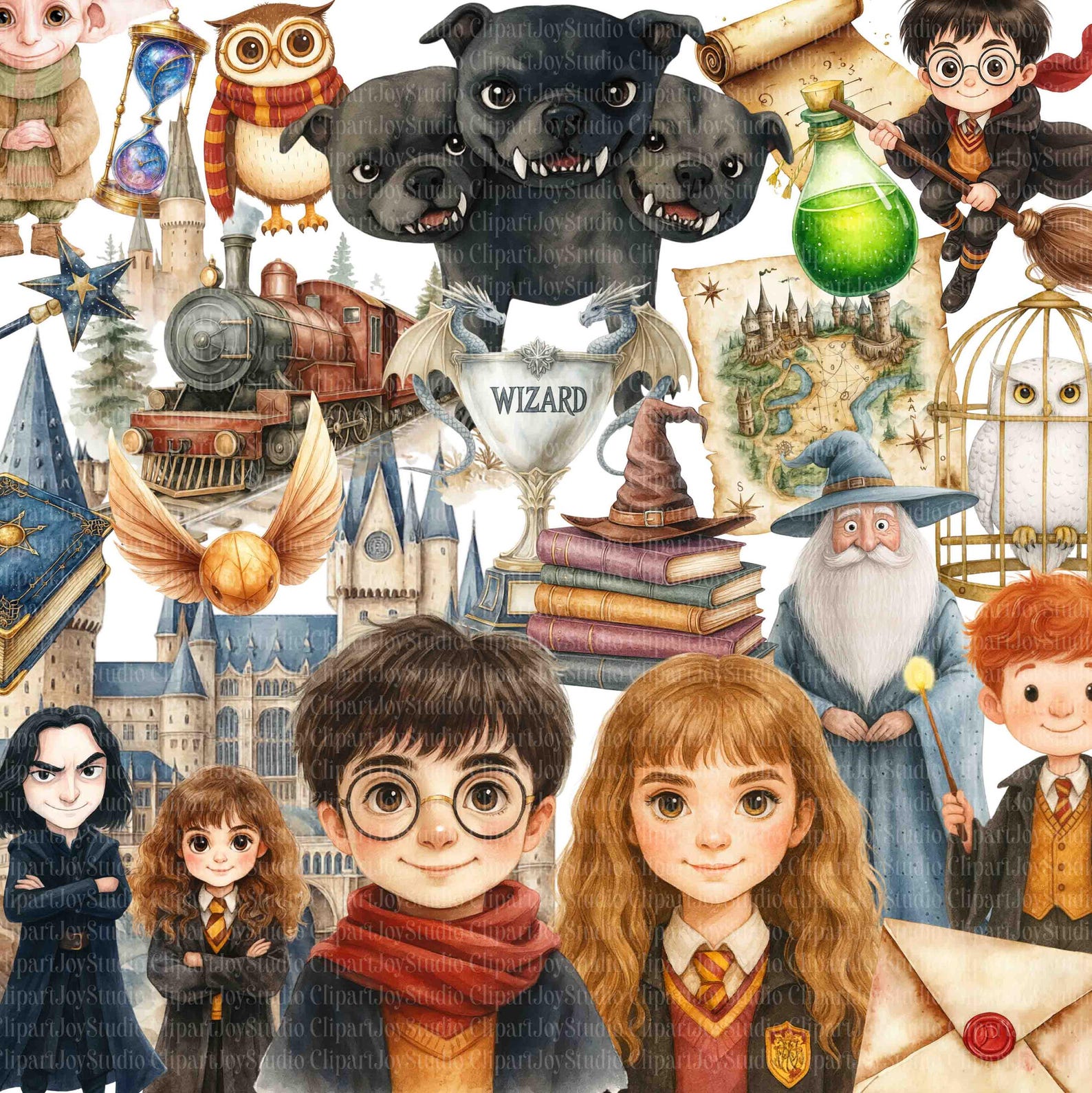 35 PNG Wizard School Clipart, Magic School, Fantasy Characters ...