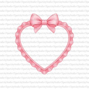 Watercolor Pink Coquette Ribbons Clipart, Ribbon Frames, Pink Bow ...
