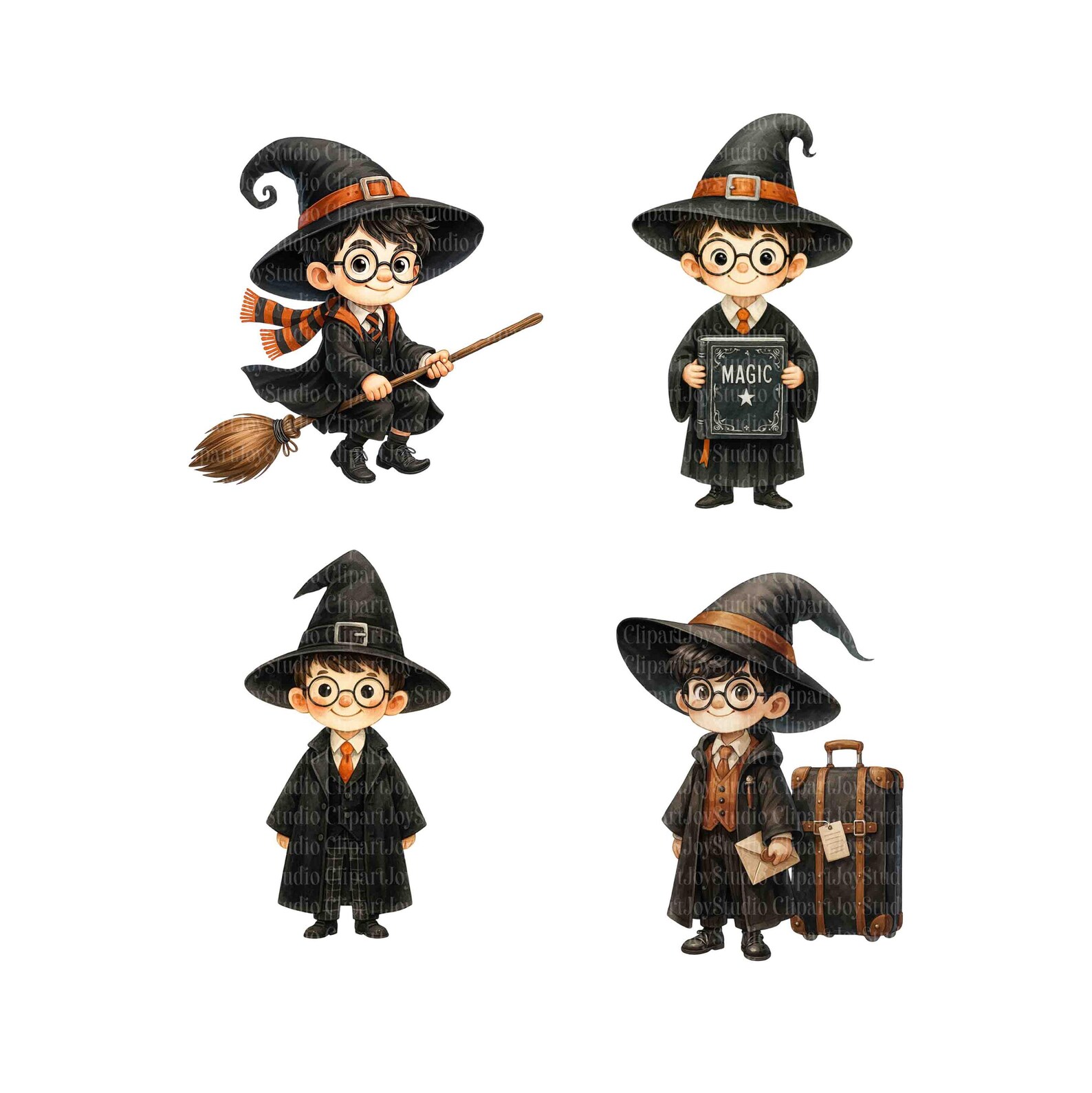 12 PNG Wizard School Clipart, Magic School, Fantasy Characters ...