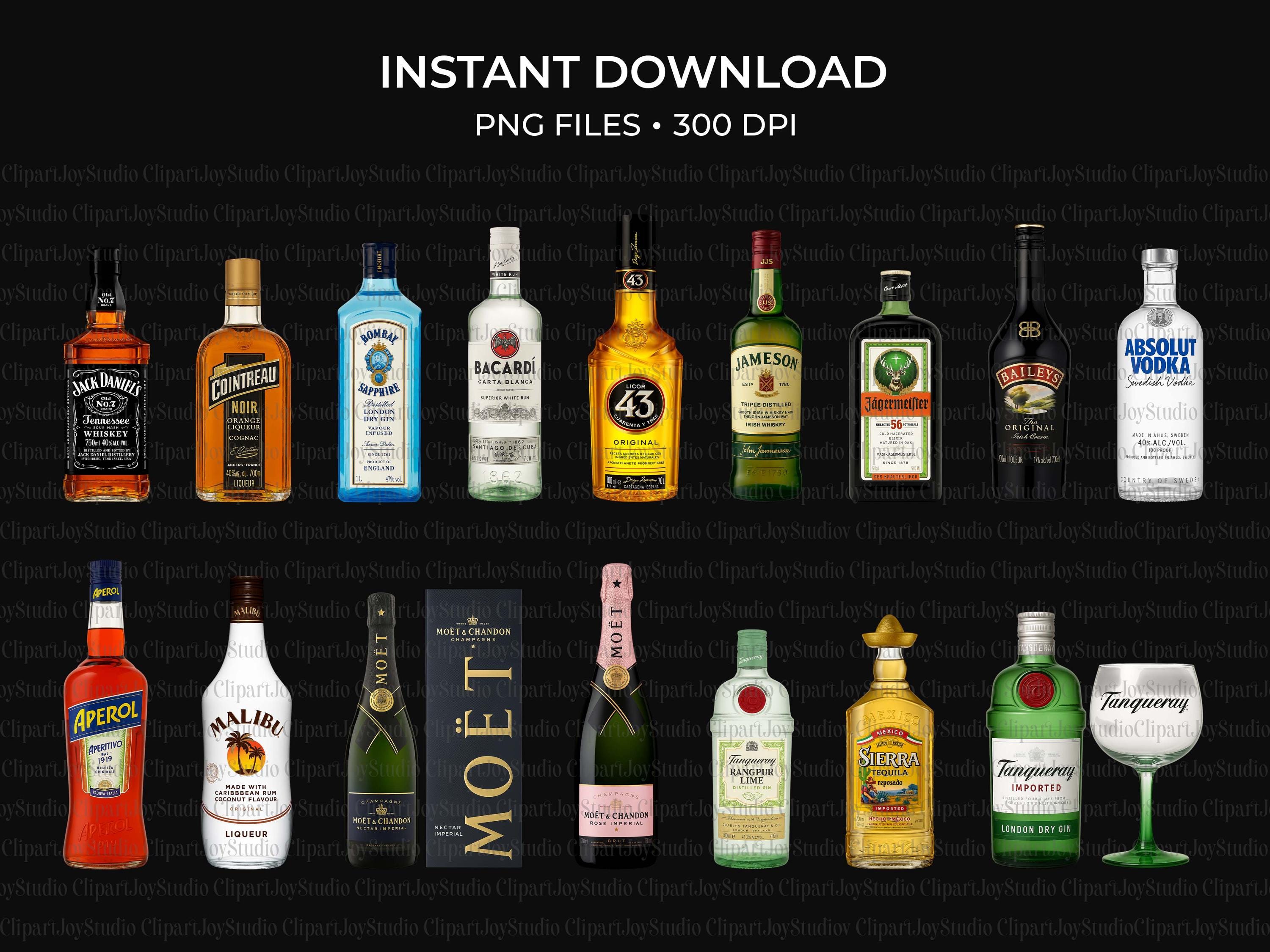 Watercolor Cocktail Clipart Bundle, Bar Menu, Champagne Clipart ...