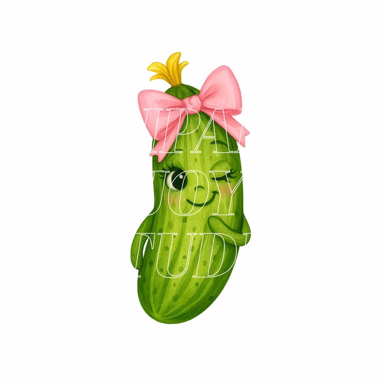 Funny Pickle Clipart PNG Bundle, Cucumber Character, Pickle ...