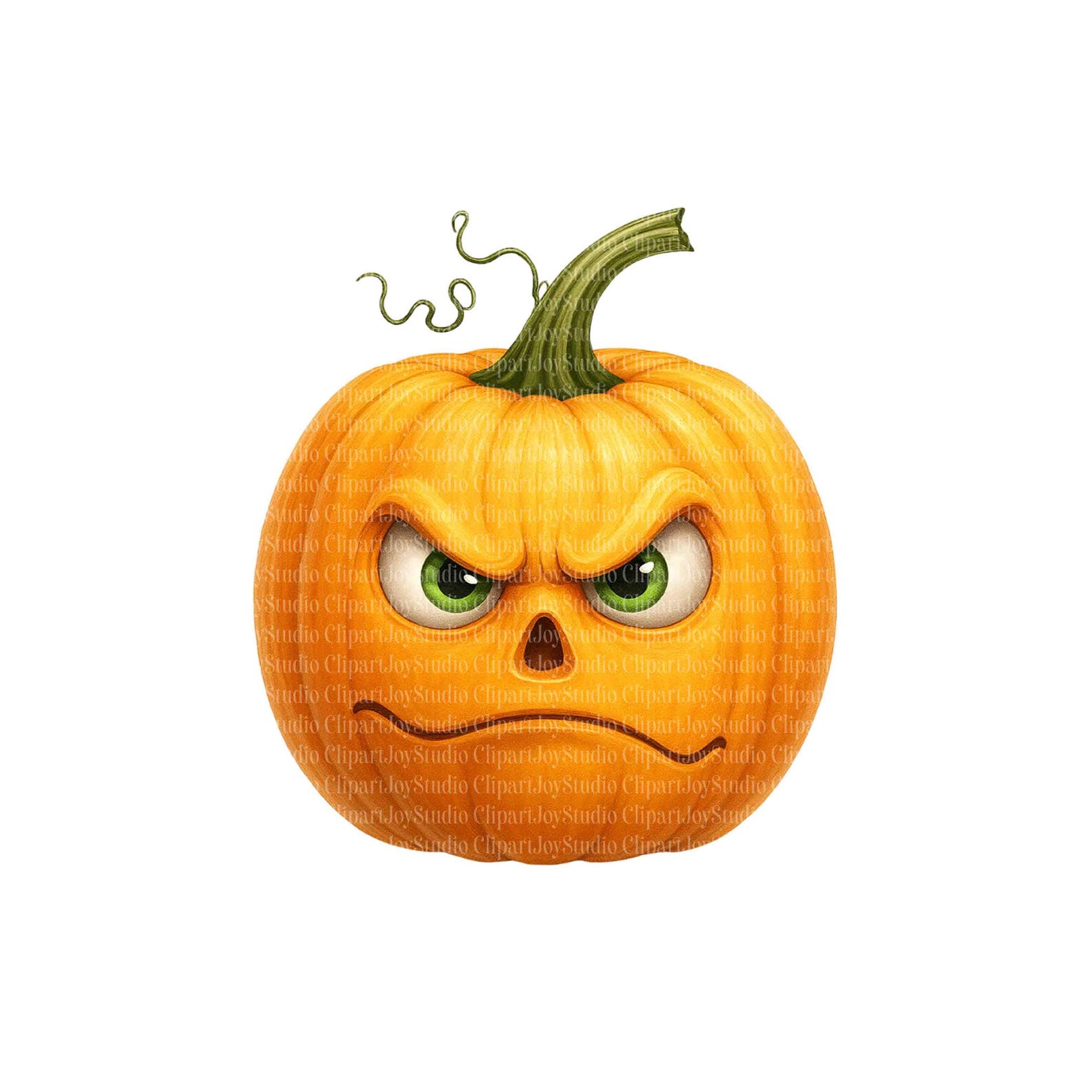 Funny Pumpkin Clipart, Halloween Clip Art, Printable Scrapbook Images ...