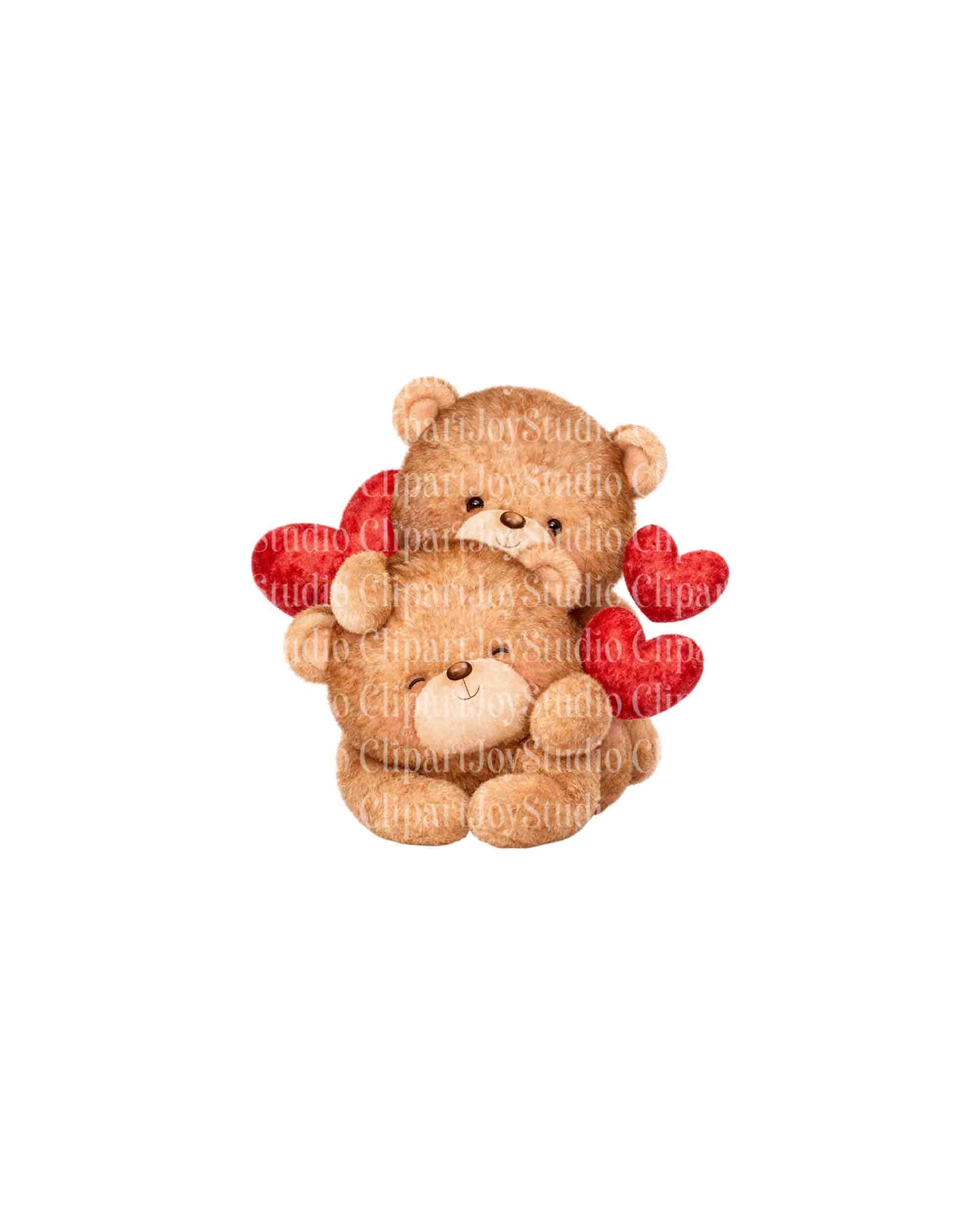 Valentine Teddy Bear Clipart Bundle | Nursery Graphics | Printable ...