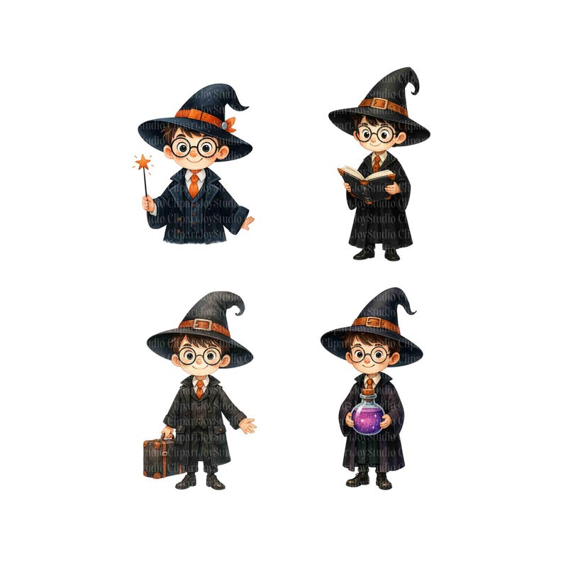 12 PNG Wizard School Clipart, Magic School, Fantasy Characters ...