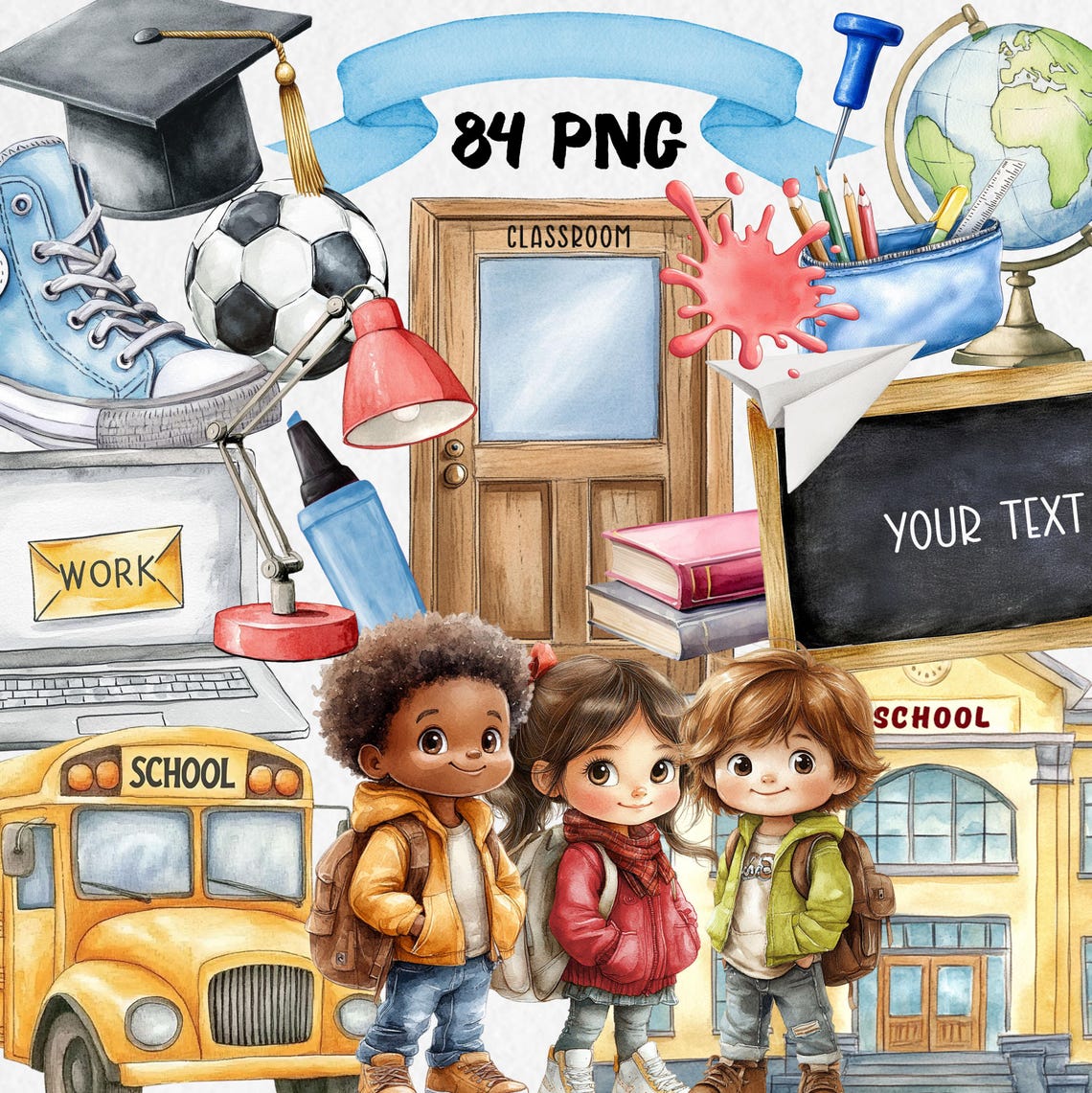 Back to School Clipart Collection • Education Clipart • Schoolboy ...