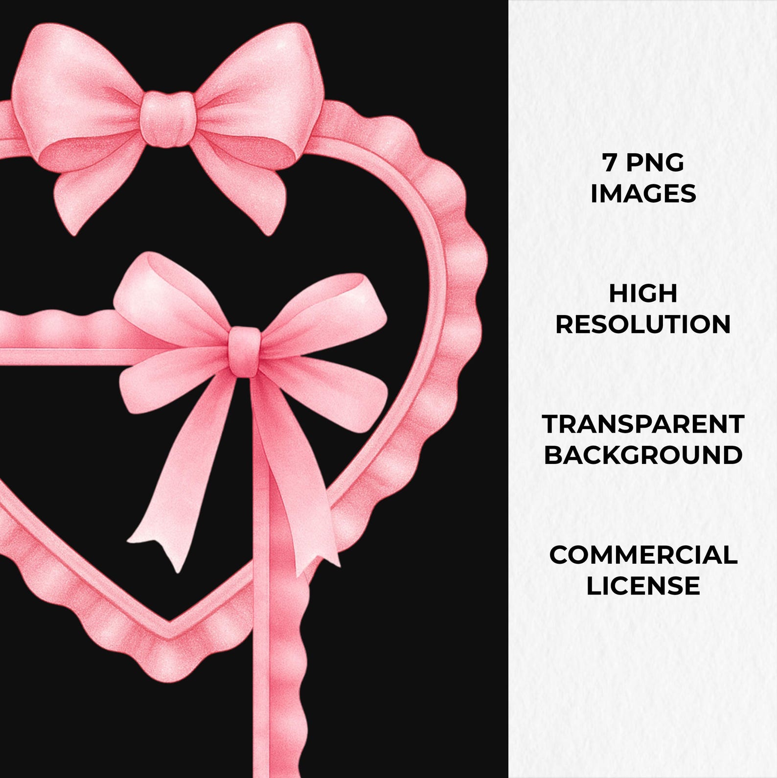 Watercolor Pink Coquette Ribbons Clipart, Ribbon Frames, Pink Bow ...