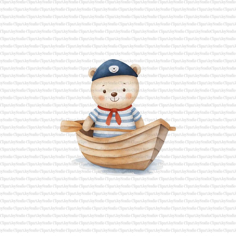 Cute Nautical Clipart Animals Sailors, Nursery Sailboat, Printable ...