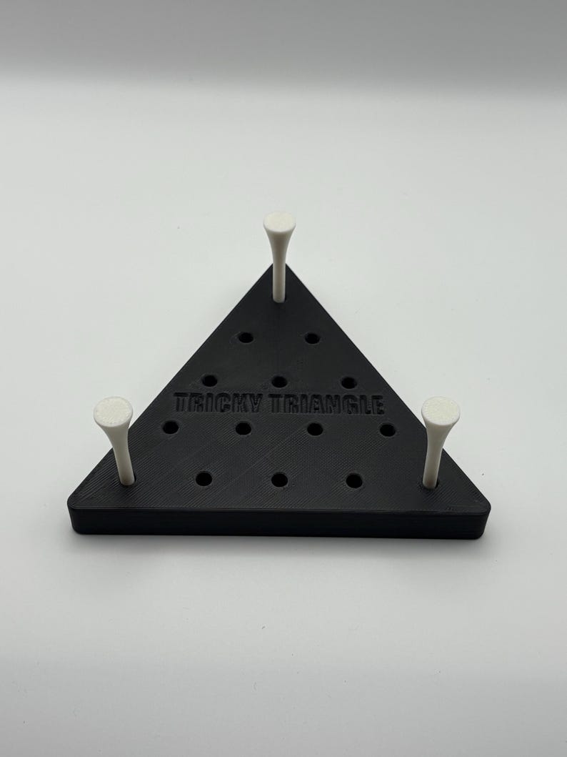 Golf Tee Jump Puzzle | Classic Triangle Peg Game - Etsy