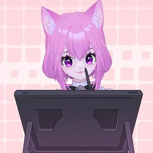 Customizable Vtuber Drawing Tablet Asset: Animated Arm and Pen (PDF Set ...