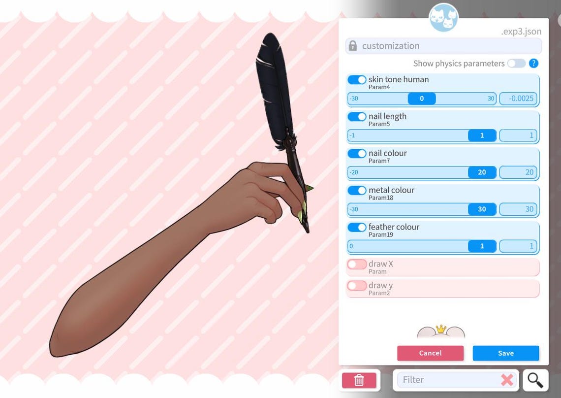 Animated Vtuber Drawing Tablet Asset: Customizable Book and Quill (PDF ...