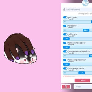 Customizable Hamster Vtuber Mouse Asset: Cursor-tracked, Animated (PDF ...