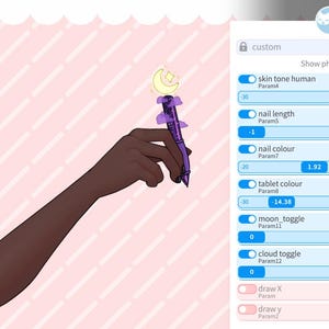 Celestial Vtuber Drawing Tablet | Customizable Rigged Tablet With Pen ...