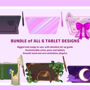 Rigged Drawing Tablet Vtuber Asset Bundle: Customizable Animated ...