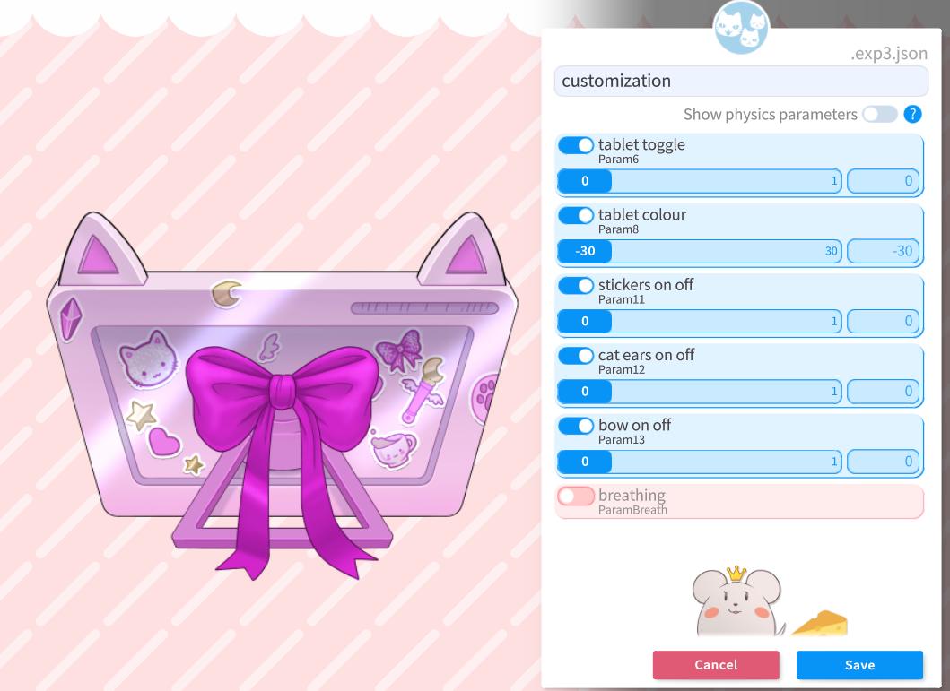 Animated Vtuber Drawing Tablet Asset: Customizable Kawaii Magical Girl ...