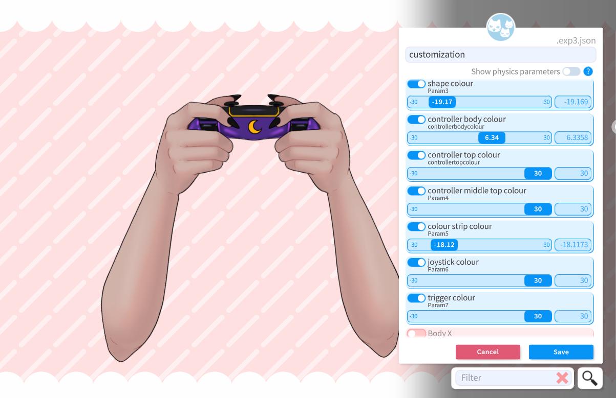 Vtuber Video Game Controller Asset | Customizable Rigged Controller Arm ...