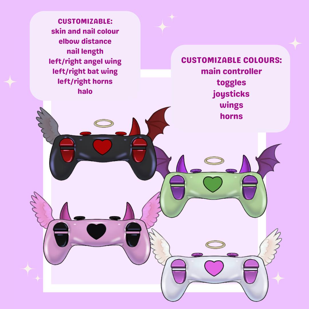 Vtuber Game Controller Asset Bundle: Animated Live2d Arms (PDF Guide ...