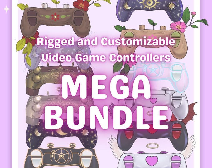 Animated Vtuber Asset Customizable Game Controller for Vtube Studio ...